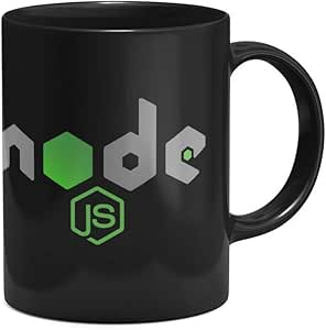 Caneca Dev NODE JS Preta | Amazon.com.br