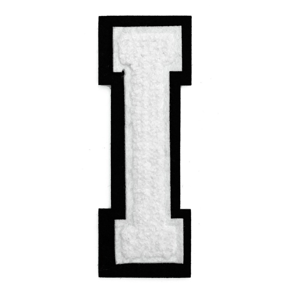Amazon.com: Letter i - Chenille Stitch Varsity Iron-On Patch by pc, 4-1 ...
