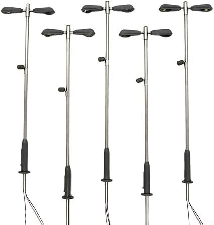 UTTASU Model Railway Train Lamp Post, 100Mm Adjustable Street Lights ...