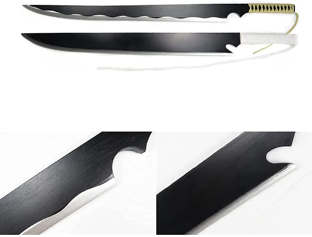 Buy Handmade Wooden Swords With Scabbard For Kurosaki Ichigo Tensa ...