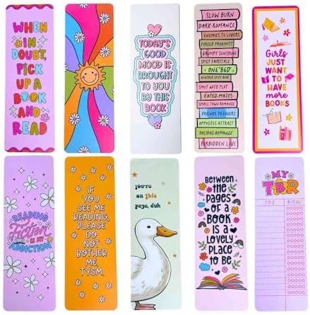 Amazon.com: 10PC Bookmarks for Women, Cute Colorful Bookmark for Book ...