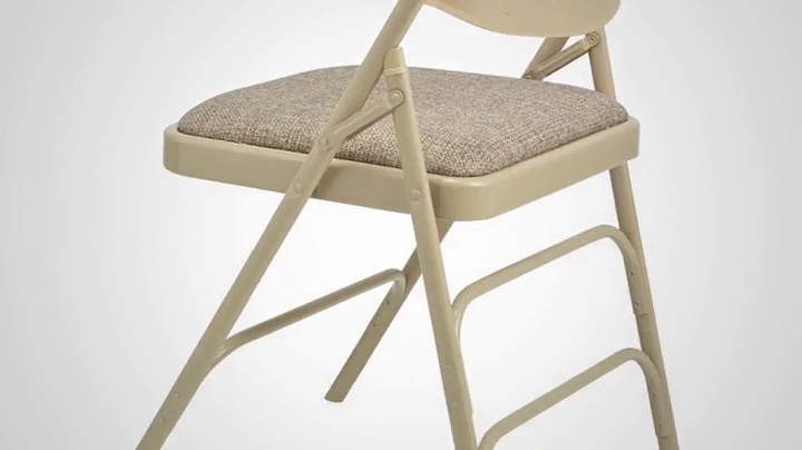 Watch Samsonite XL Series Folding Chair ﹙4-Pack﹚ Black/Gray Commercial ...