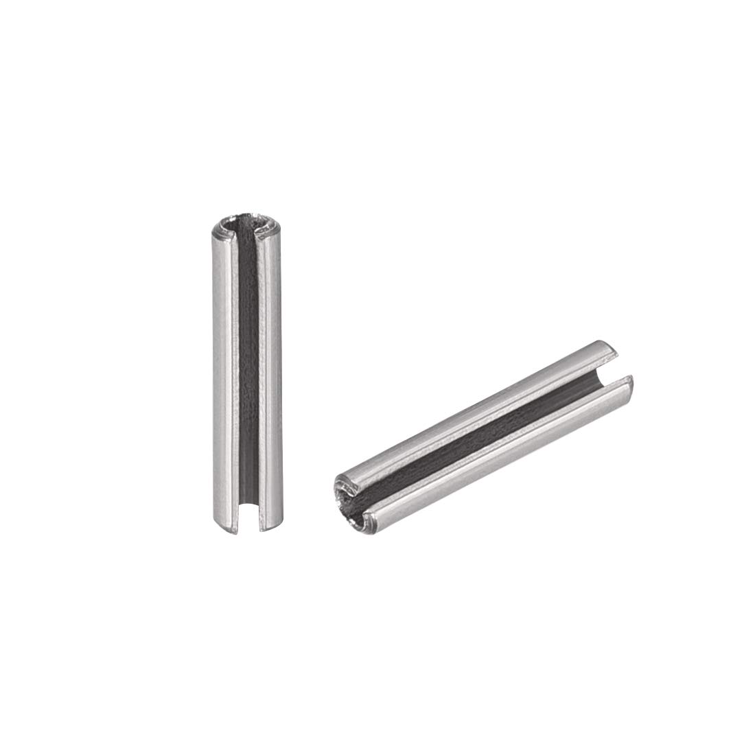 uxcell Slotted Spring Pin - M1.5 x 6mm 304 Stainless Steel Split Spring ...