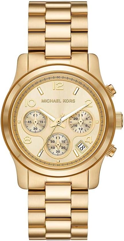Michael Kors Montre chronographe à Quartz pour Femme avec Bracelet en ...