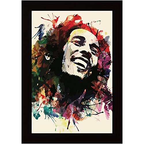 Posterskart 'Bob Marley Peace Music' Framed Poster (48.7 cm x 33 cm x 1 ...
