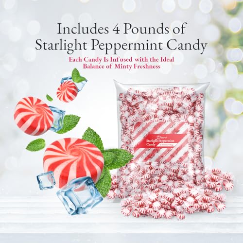 Snapklik.com : Starlight Peppermint Candy, 4 Pound Of Starlight Mints ...