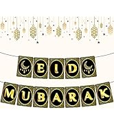 Amazon.com: KatchOn, Blue and Gold Eid Photo Props - Pack of 25 | Eid ...