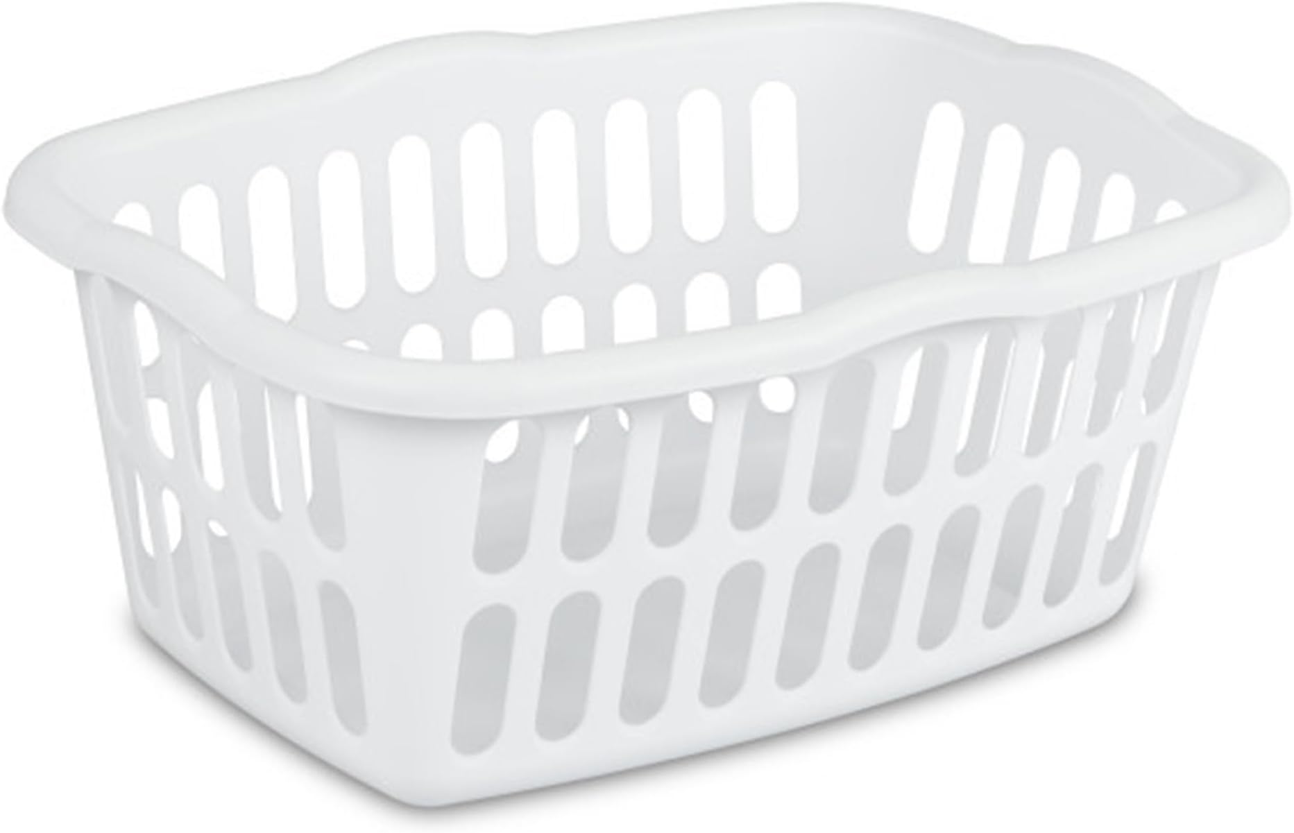 Amazon.com: Sterilite Rectangular Laundry Basket, White : Home & Kitchen