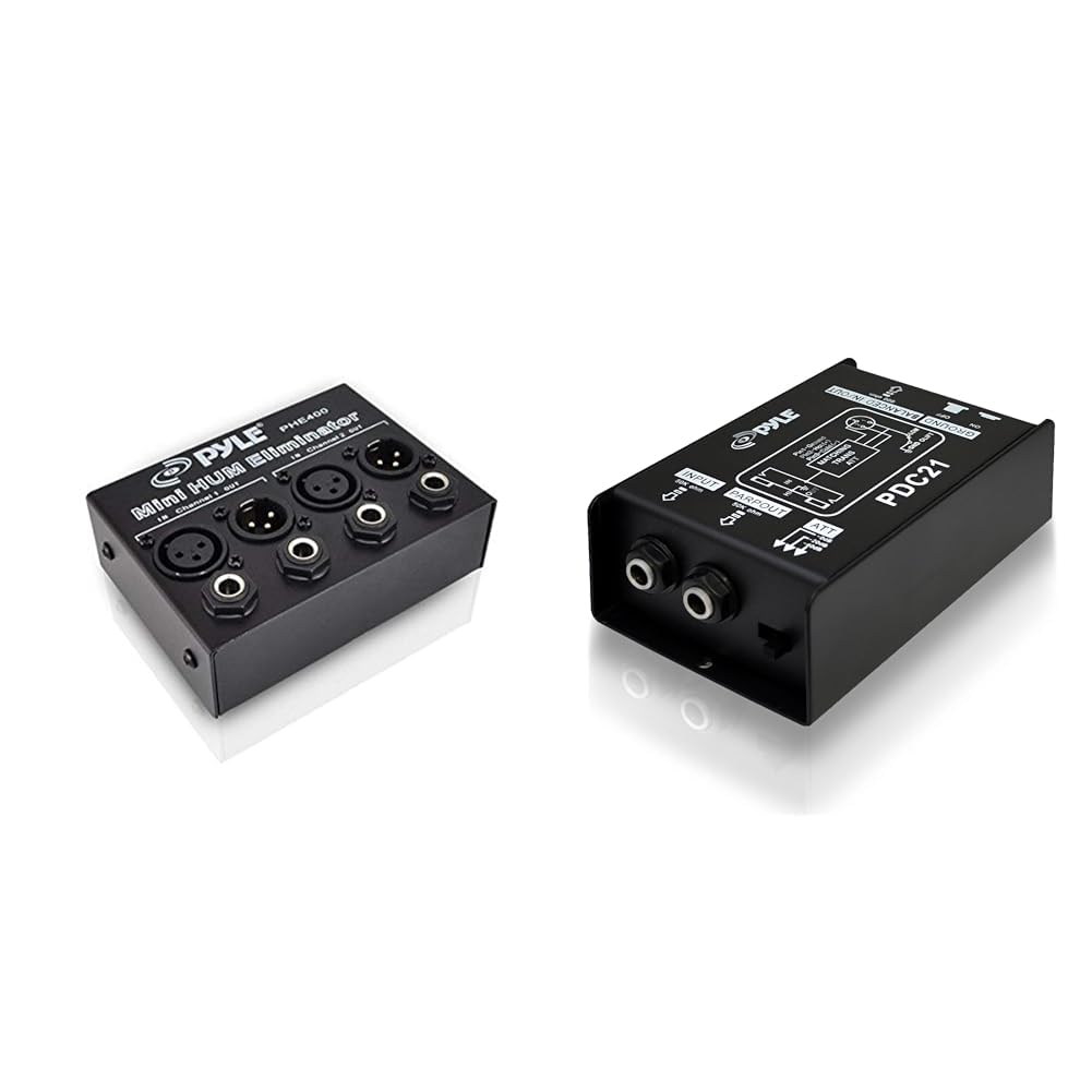 Amazon.com: Pyle Compact Mini Hum Eliminator Box - 2 Channel Passive ...