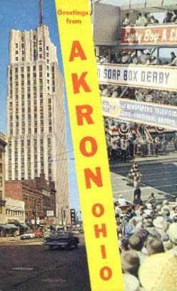 Akron, Ohio Postcard at Amazon's Entertainment Collectibles Store