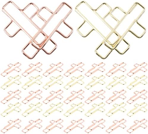 Amazon.com : Large Paper Clips Cross Shape Paper Clips 100pcs Bible ...