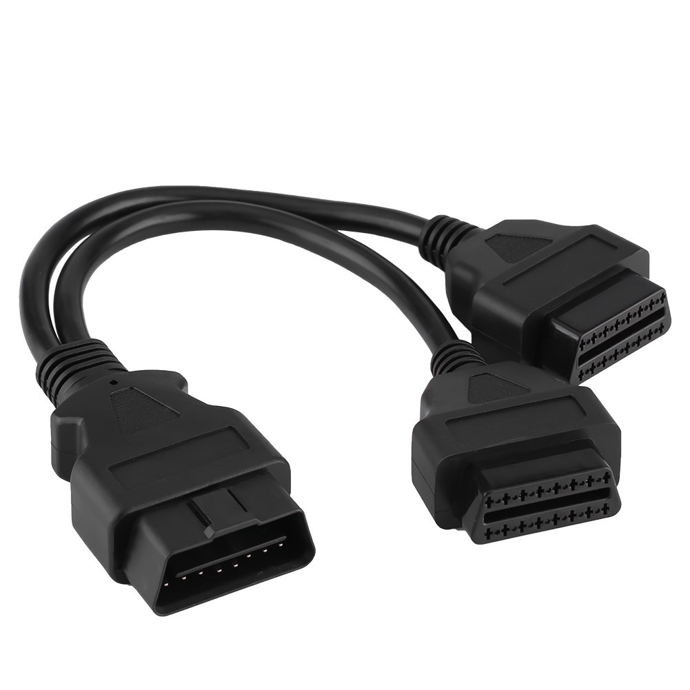 OBD2 Extension Cable,Car 16 Pin OBD2 OBDII Male To Dual Female Y ...