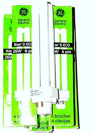 GE Biax D ECO 26W 4 Pin Compact Flourescent Lamp Bulb (5 Pack) F26DBX ...