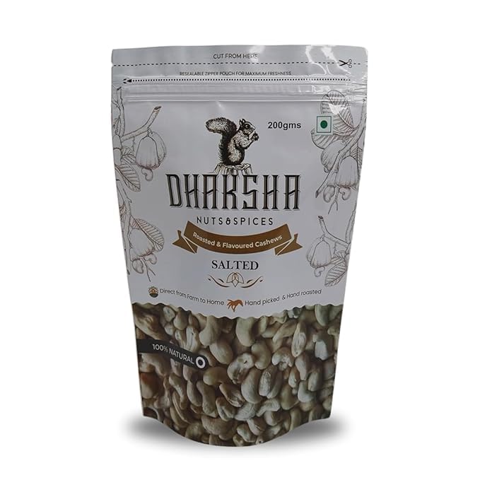 DHAKSHA Black Pepper Flavoured Roasted Cashew | Dry Fruit | Rich In ...