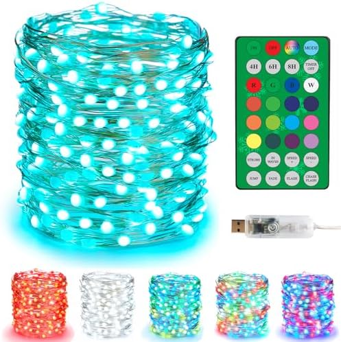 Amazon.com: Color Changing Fairy String Lights, 33ft 100 LED Twinkle ...