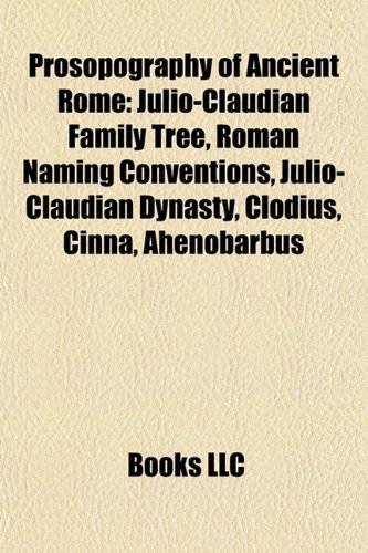 Prosopography of Ancient Rome: Julio-Claudian family tree, Roman naming ...