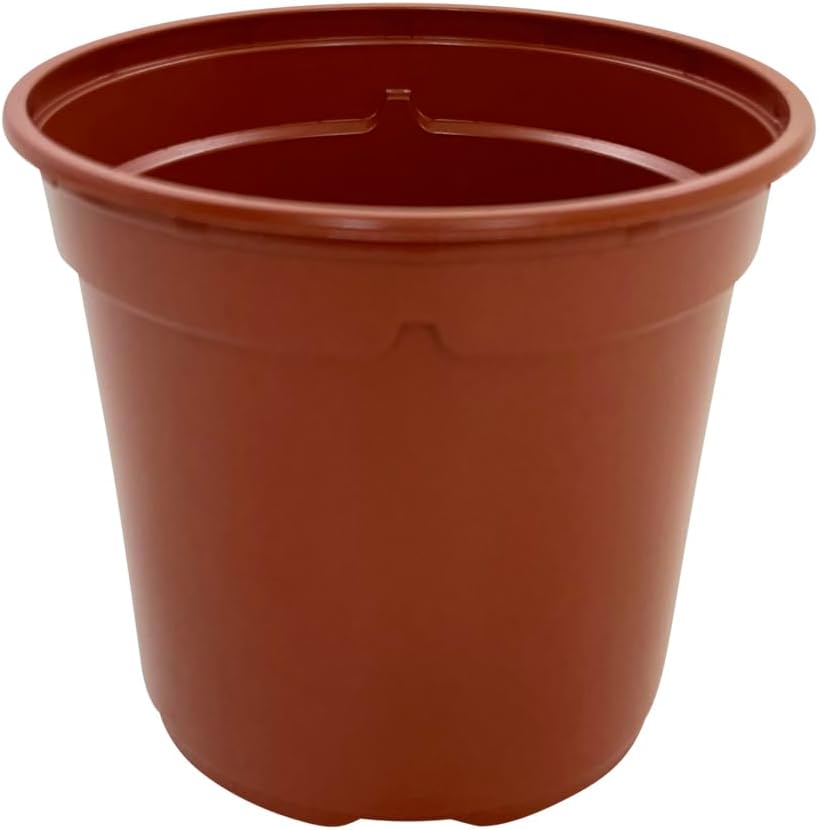 Oakland Gardens 13cm Plant Pots Terracotta Plastic Tall Deep Full Size ...