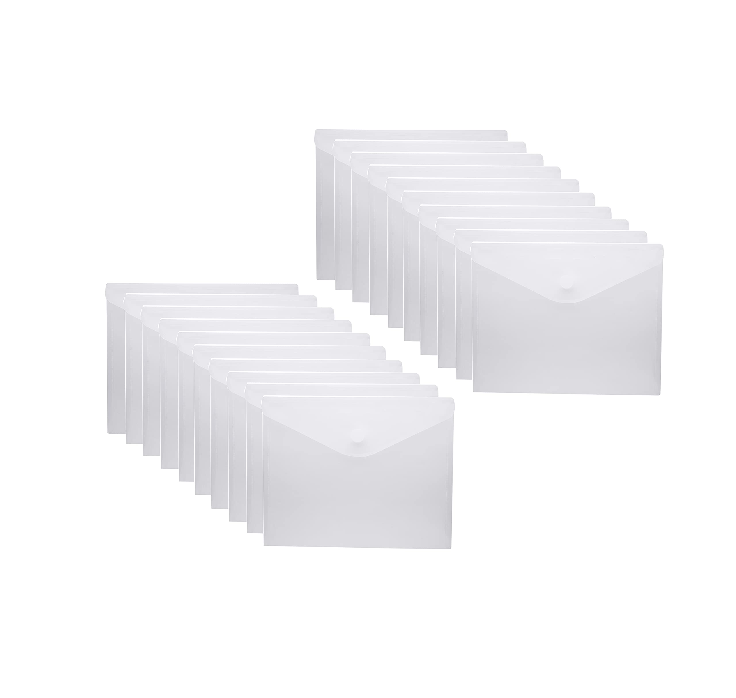 Amazon.com : YESSART 8.5 x 11 Clear Letter Sized Plastic Envelopes ...