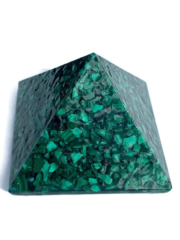 Amazon.com: Malachite Pyramid Crystal Orgone Generator Energy ...