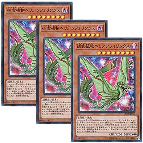 Amazon.co.jp: 【 3枚セット 】遊戯王 日本語版 DP22-JP046 海外未発売 捕食植物ヘリアンフォリンクス (スーパーレア) : ホビー