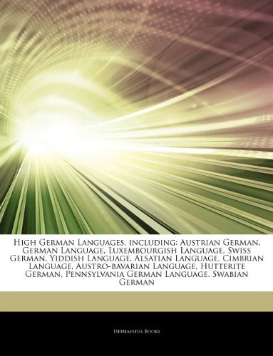 Amazon | Articles on High German Languages, Including: Austrian German ...