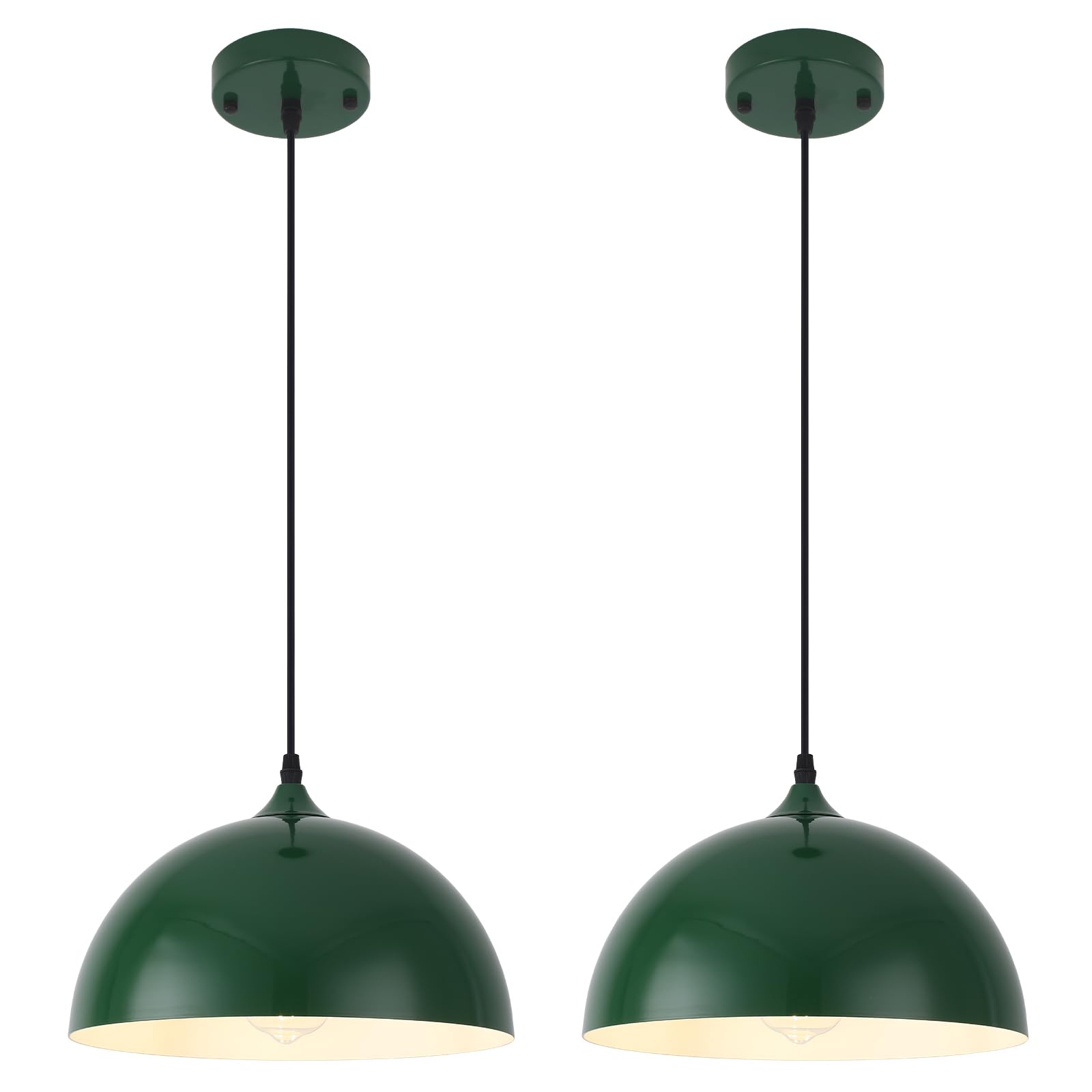 SESIMENT Green Kitchen Pendant Light, Farmhouse Pendant Light ...