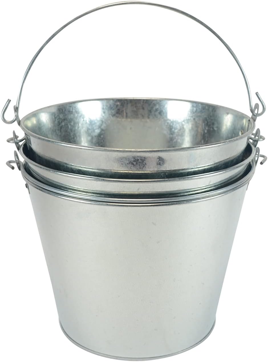 Amazon.com: Smilhapi Small Metal Buckets with Handle, 12PCS Galvanized ...