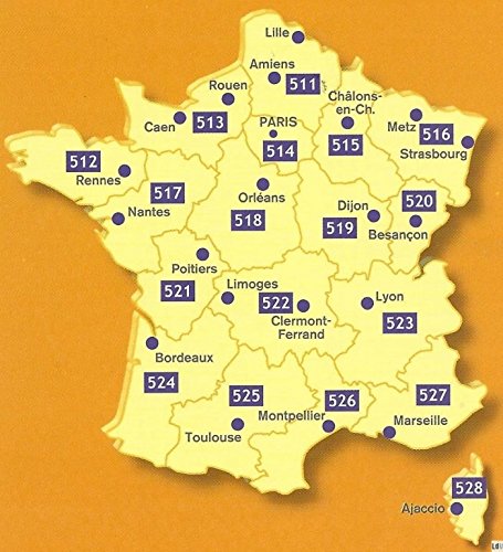 Michelin Regional Tear Resistant Map Package, Numbers 511-527 (17 maps ...