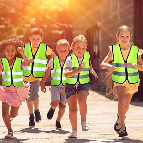 Amazon.com: Unittype 20 Pcs Kids Reflective Safety Vest High Visibility ...