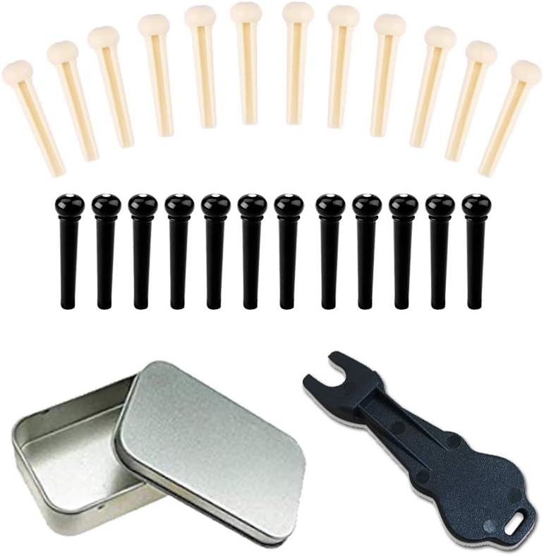 Amazon.com: Taylor Bridge Pins Ebony (Set of 6) : Musical Instruments