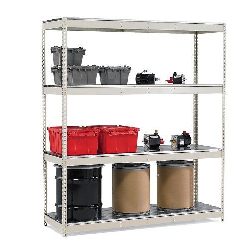 Amazon.com: Hallowell Rivetwell Complete Standard Shelving - 72X18x84 ...