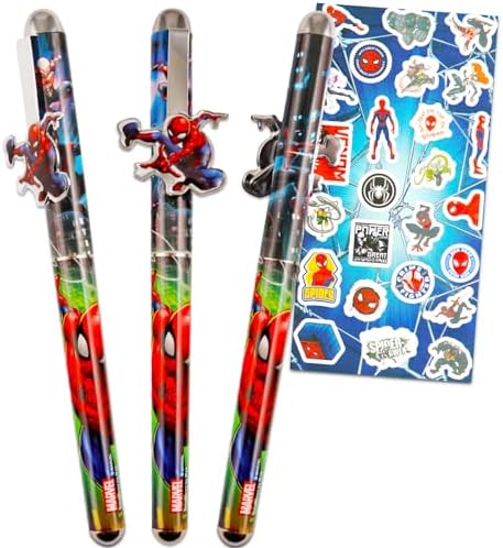 Amazon.com : Marvel Avengers Pen Set ~ 6 Deluxe Ballpoint Gel Pens ...