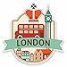 Amazon.com - London UK England Vinyl Sticker Decal Travel 5"