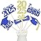 Amazon.com: 24Pcs 2025 Graduation Centerpieces Sticks Blue and Silver, Graduation Party ...