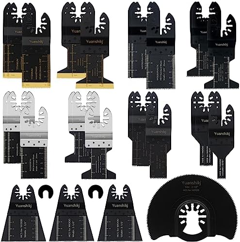 Yuanshikj 24PCS Mix(Titanium+Bi-Metal) Metal Wood Plastics Universal ...