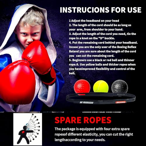 Snapklik.com : Boxing Reflex Ball Set