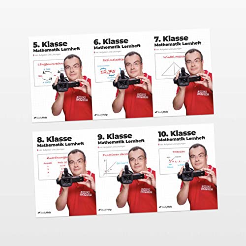 Mathe 5. bis 10. Klasse Lernhefte Set: StudyHelp und Lehrer Schmidt ...