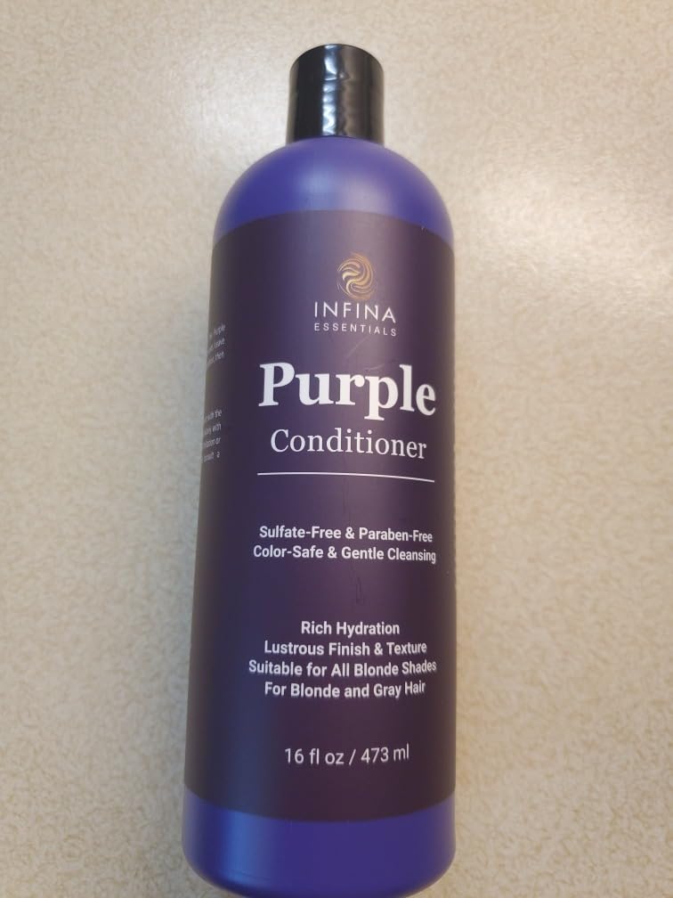 Amazon.com : INFINA ESSENTIALS Purple Conditioner for Blonde, Grey ...