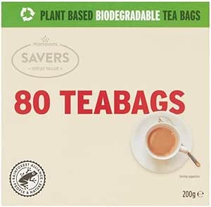 Morrisons Savers 80 Tea Bags, 200g : Amazon.co.uk: Grocery