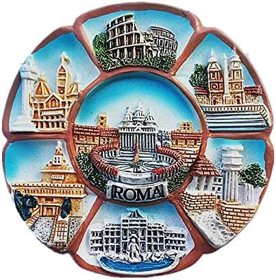 7 Attractions Of Rome Italy Fridge Magnet Souvenir Gift Collection Home ...
