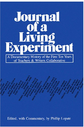 Journal of a Living Experiment: Lopate, Philip: 9780915924097: Amazon ...