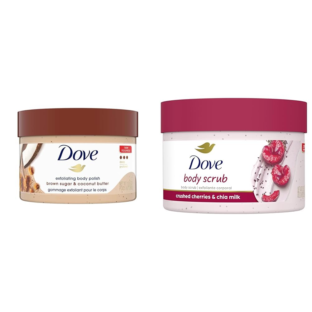 Amazon.com : Dove Scrub Brown Sugar & Coconut Butter For Silky Smooth ...