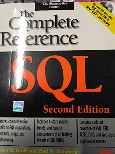 The Complete Reference SQL Second edition by James R.Groff and Paul N.Weinberg : Amazon.in: Books