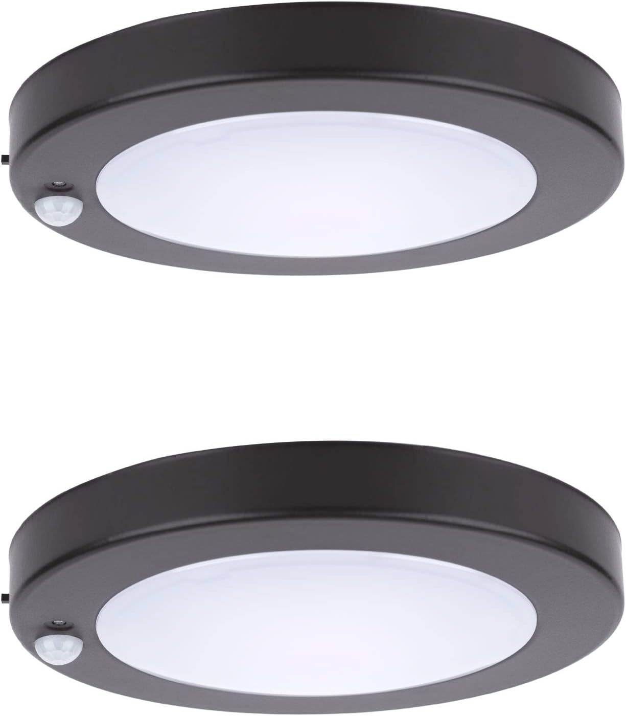 YoonLIT Flush Mount Motion Sensor LED Ceiling Light with Photocell ...