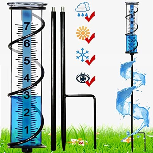 Amazon.com : JMBay Upgrade Rain Gauge, Detachable Spiral Rain Gauge ...