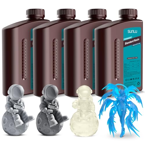 SUNLU 3D Printer Resin Bundle, 395 to 405nm UV Curing 3D Printing ...