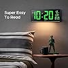 Amazon.com: YORTOT 16” Large Digital Wall Clock with Remote Control and ...