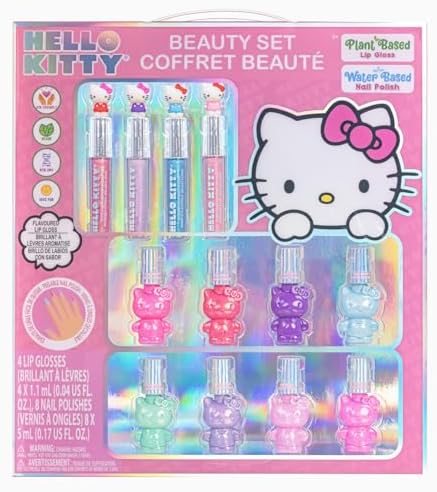 Amazon.com : Hello Kitty Non-Toxic Peel-Off Water-Based Safe Quick Dry ...