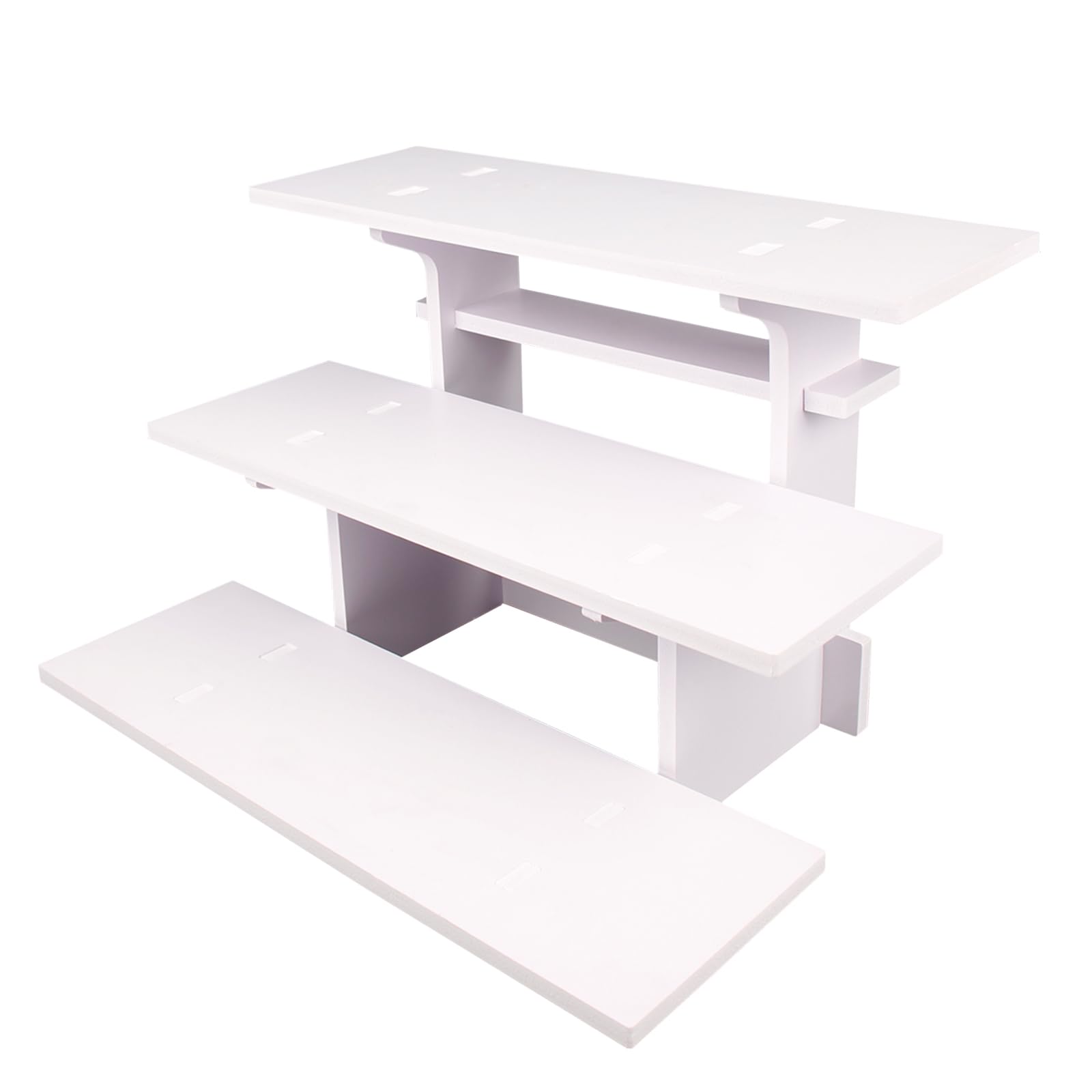 Amazon.com: Luxinika 3-Tier Retail Table Risers Display Stand with ...