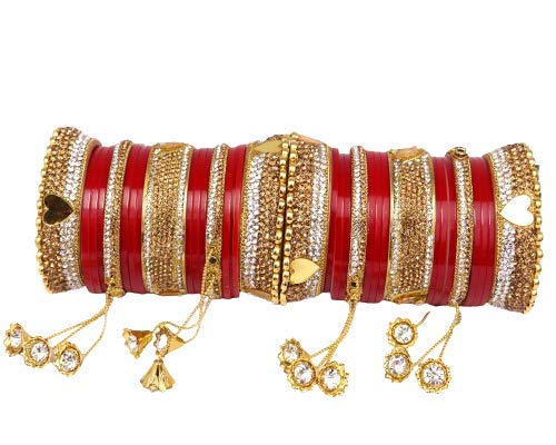 Buy Fashion Bridal Dulhan Chuda Set for Girl & Women Set Of 2 (2.4) at ...